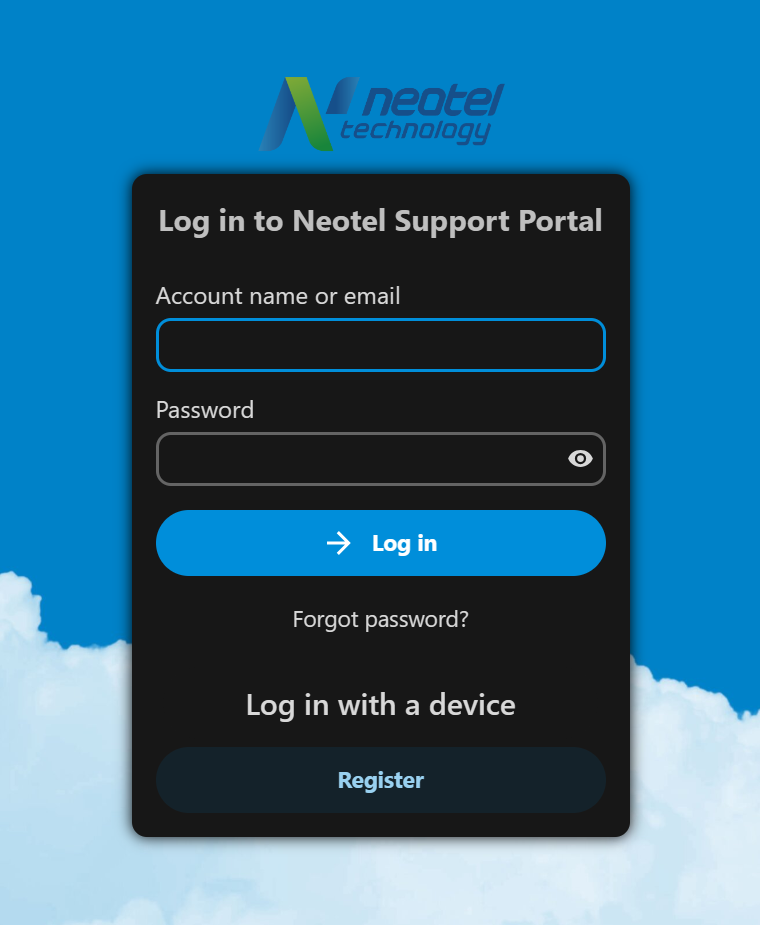 Support Portal | Neotel Technology